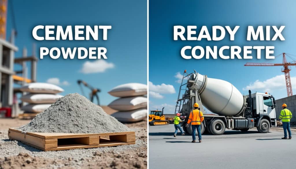 What is the difference between ready mix concrete and cement ...