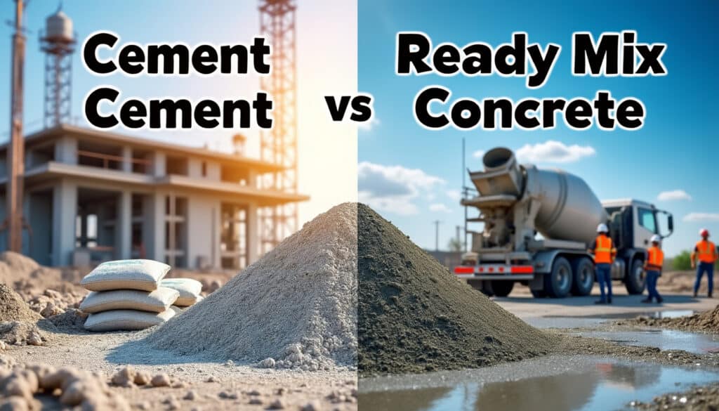 What is the difference between ready mix concrete and cement ...